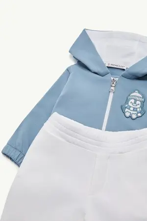 Moncler Fleece Set With Hooded Top And Elasticated Bottoms