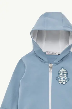 Moncler Fleece Set With Hooded Top And Elasticated Bottoms