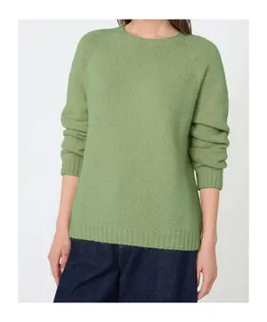 Max Mara Ghiacci Crewneck Knitted Jumper - Green