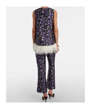 La DoubleJ 24/7 Honeysuckle Jacquard Straight Pants