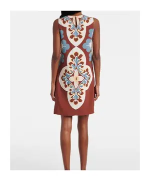 La DoubleJ Printed Satin Shift Dress