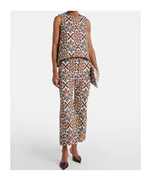 La DoubleJ Hendrix High-rise Cotton Flared Pants