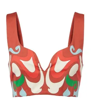 La DoubleJ Printed Vest - Red