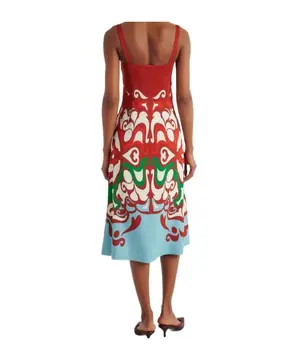 La DoubleJ Buy Me A Martini Satin Midi Dress