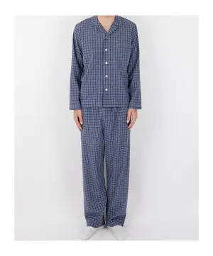 TEKLA Long-sleeved Plaid Pajamas