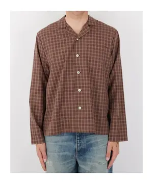 TEKLA Long-sleeved Plaid Pajamas