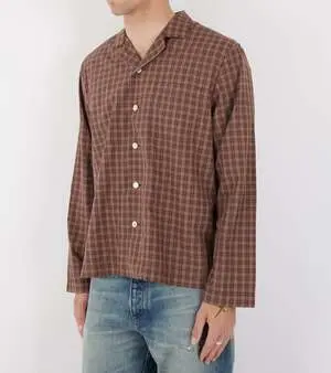 TEKLA Long-sleeved Plaid Pajamas