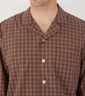 TEKLA Long-sleeved Plaid Pajamas