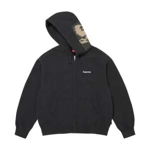 Supreme Ss26 Paris Is Burning Zip Up Hooded Sweatshirt - Black
