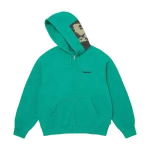 Supreme Zip Up Hooded Sweatshirt - Teal