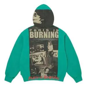 Supreme Zip Up Hooded Sweatshirt - Teal