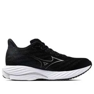 Mizuno Wave Rider 28 Athletic Sneakers - Black/white/silver