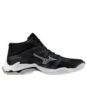 Mizuno Wave Lightning Elite Mid Sneakers - Black/white