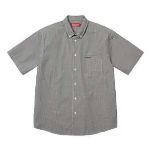 Supreme Ss26 Gingham S/s Shirt - Black