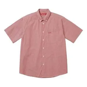 Supreme Ss26 Gingham S/s Shirt - Red