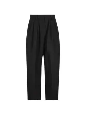Isabel Marant Étoile Pleated Tapered Trousers - Black