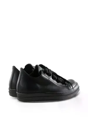 Rick Owens Jumbolace Leather Lace-up Sneakers - Black