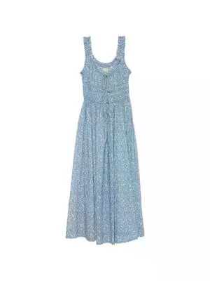 DÔEN Emmaretta Floral-print Midi Dress - Blue