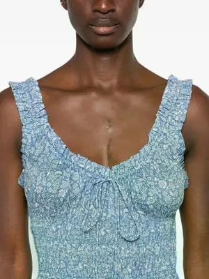 DÔEN Emmaretta Floral-print Midi Dress