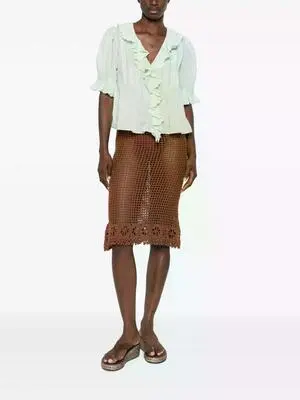 DÔEN Henri Ruffled Blouse