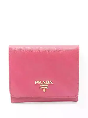 Prada 2000s Saffiano Bi-fold Wallet - Pink