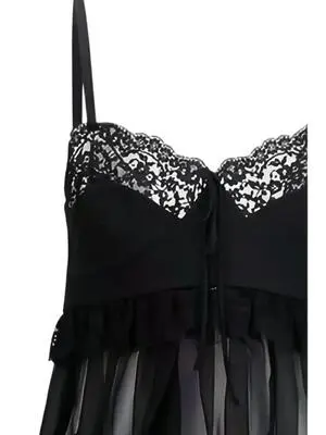 Chloé Lace-trim Silk-crepe Camisole Top