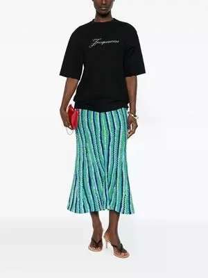 Jacquemus Logo-detail Short-sleeve T-shirt - Black