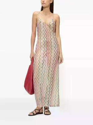 Missoni Long Cover-up With Thin Straps - Neutrals