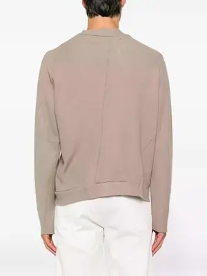 LEON EMANUEL BLANCK Ribbed Knit Panelled Sweater