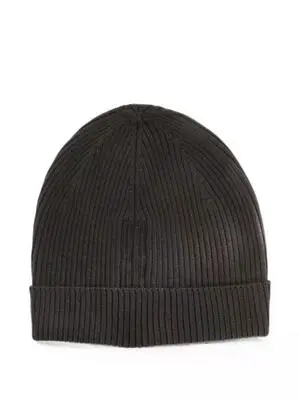 Rick Owens Ribbed-knit Cashmere Beanie Hat - Grey