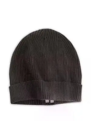 Rick Owens Ribbed-knit Cashmere Beanie Hat - Grey