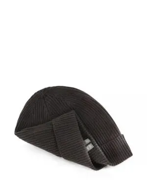 Rick Owens Ribbed-knit Cashmere Beanie Hat
