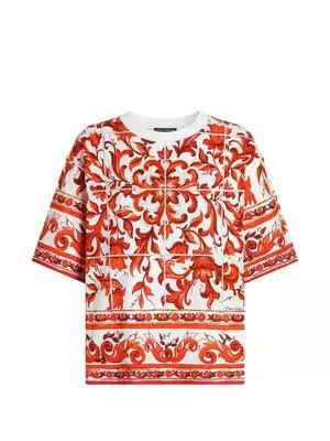 Dolce & Gabbana Majolica-print Jersey T-shirt