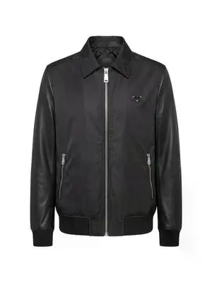 Philipp Plein Nylon Coster Bomber Jacket - Black