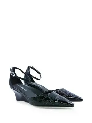 NOTABENE Crocodile-effect Wedge Sandals