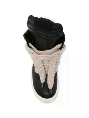 Rick Owens Geobasket Lace-up High-top Sneakers - Black