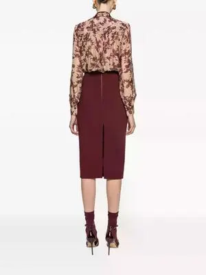NISSA High-rise Pencil Midi Skirt