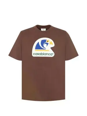 Casablanca Appliqué T-shirt - Brown