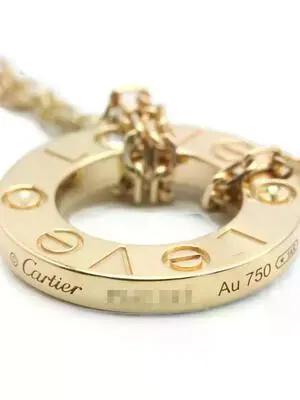 Cartier 2010s Love Circle Diamond Necklace