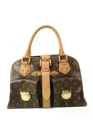 LOUIS VUITTON Gm Manhattan Monogram Canvas Tote Bag - Brown