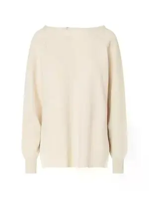 Liu Jo Knit Sweatshirt With Cut-out - Neutrals