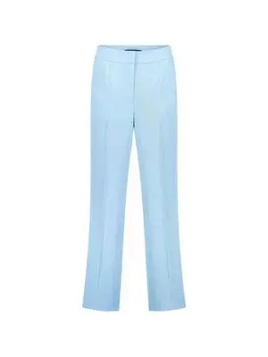 BETTY BARCLAY Pressed-crease Straight-leg Trousers - Blue