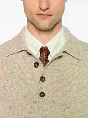 Eleventy Button-placket Polo-collar Polo Shirt