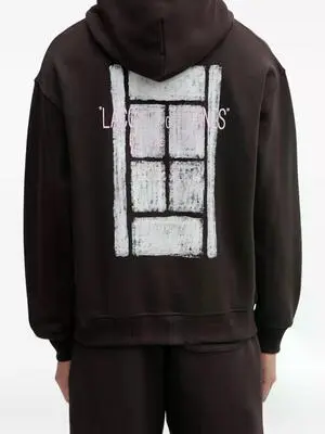 Lacoste Logo Print Cotton Hoodie