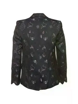 Zadig&Voltaire Victor Jac Tattoo Jacquard Blazer - Blue