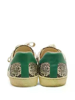 Gucci Ace Python-embossed Low-top Sneakers