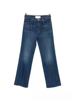 MOTHER Faded-effect Whiskered Jeans