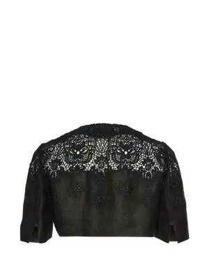 Dolce & Gabbana Lace-detail Cropped Jacket