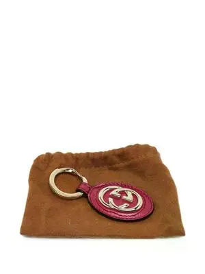 Gucci Interlocking G Leather Keyring
