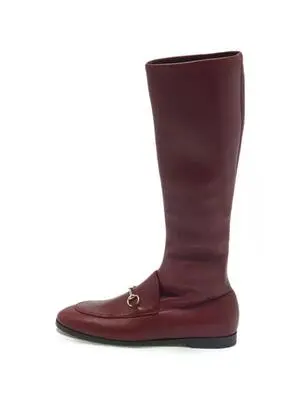 Gucci Jordaan Leather Ankle Boots